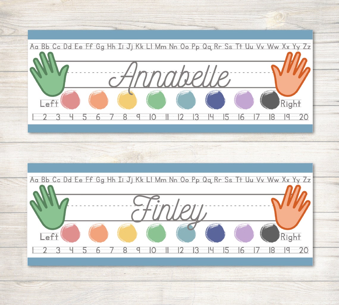 Printable Name Cards, Name Plates, Desk Tags, Early Learning, Teaching ...