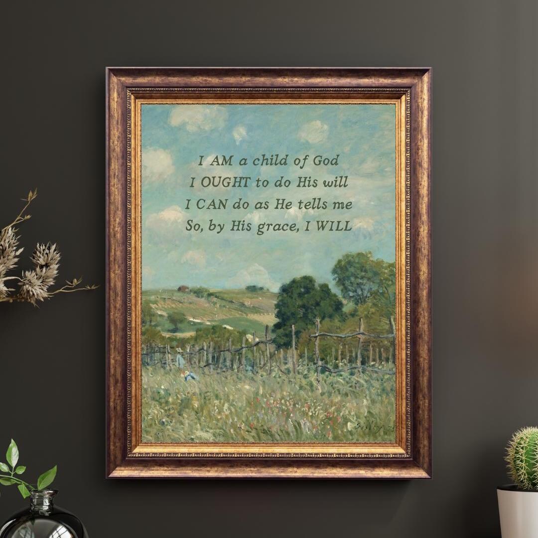 I Am, I Can, I Ought, I Will Charlotte Mason Printable - Etsy