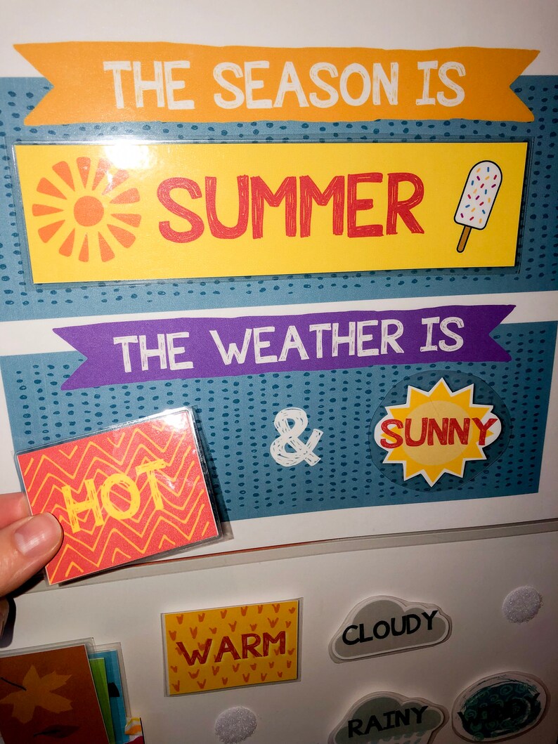 Morning Board Bundle Circle Time Activity Weather Chart | Etsy