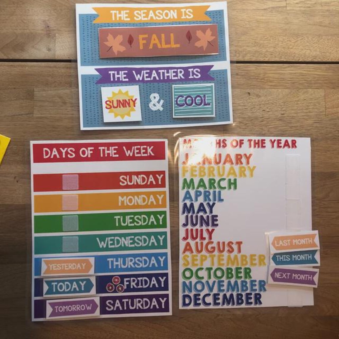 Seasons and Weather Chart Printable: Circle Time Activity (digital ...