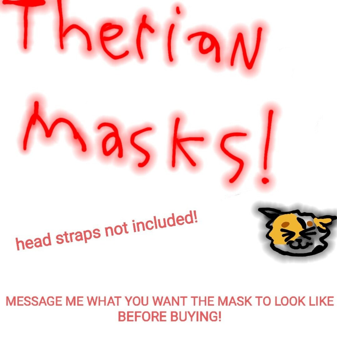 Therian/quadrobics Mask Commissions READ DESC PLEASE - Etsy