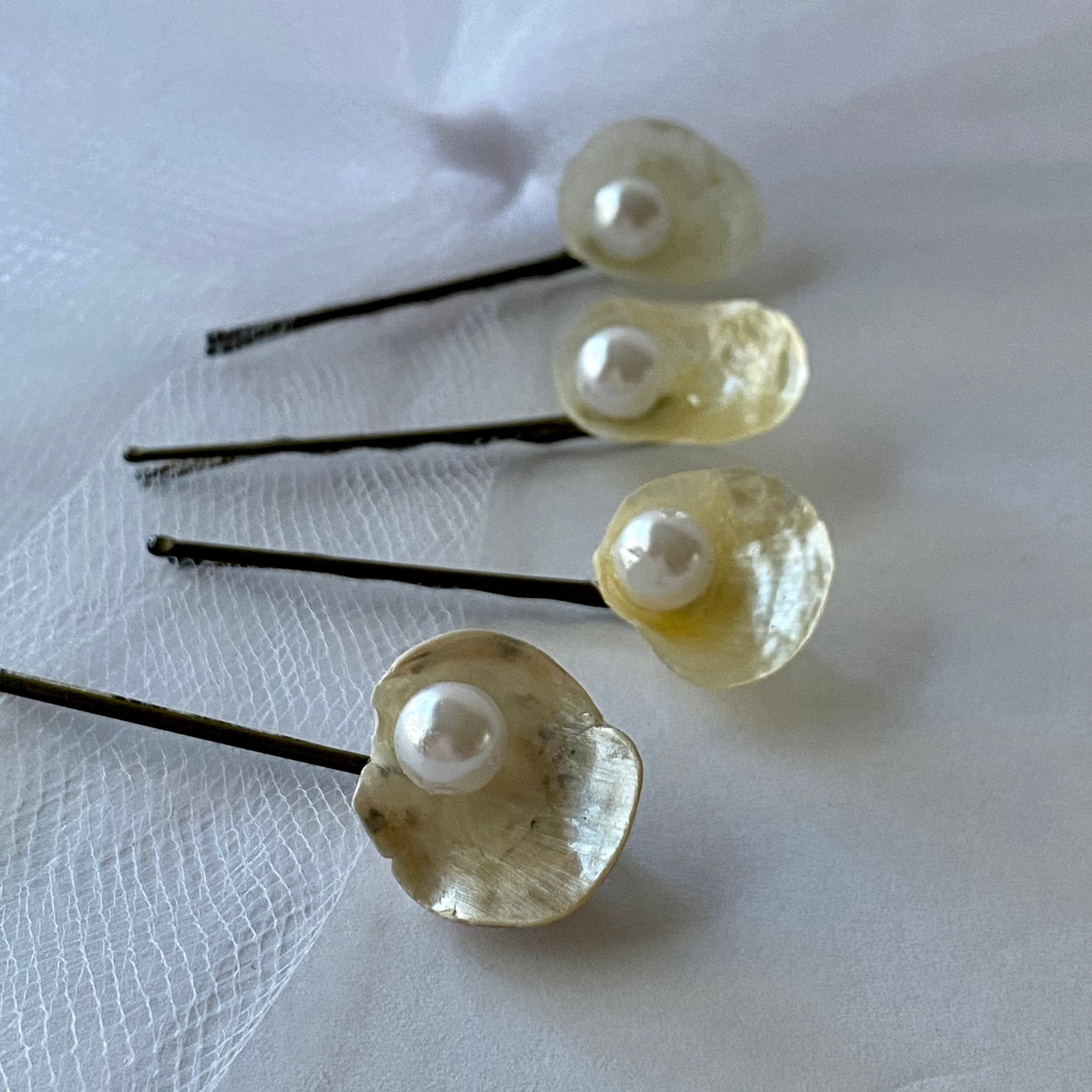 Seashell Hair Pins Beach Wedding Hair Pins Shell Hair - Etsy