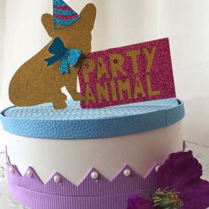 Frenchie Cake Topper, Dog Party Topper, French Bulldog Cake Topper ...