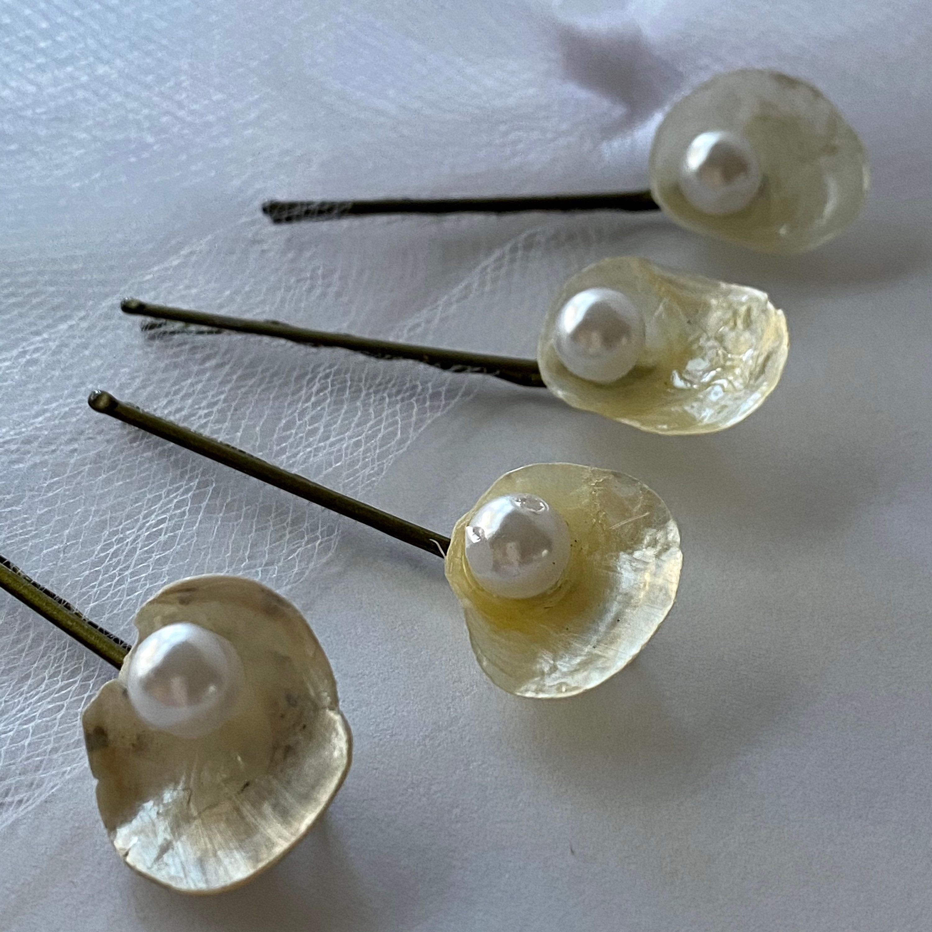 Seashell Hair Pins Beach Wedding Hair Pins Shell Hair - Etsy