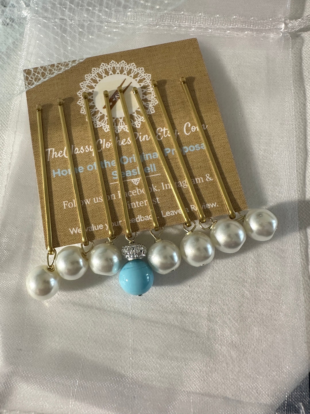 Set of 8 Pearl Bobby Pins, Something Blue Gold Bobby Pins,bridal ...