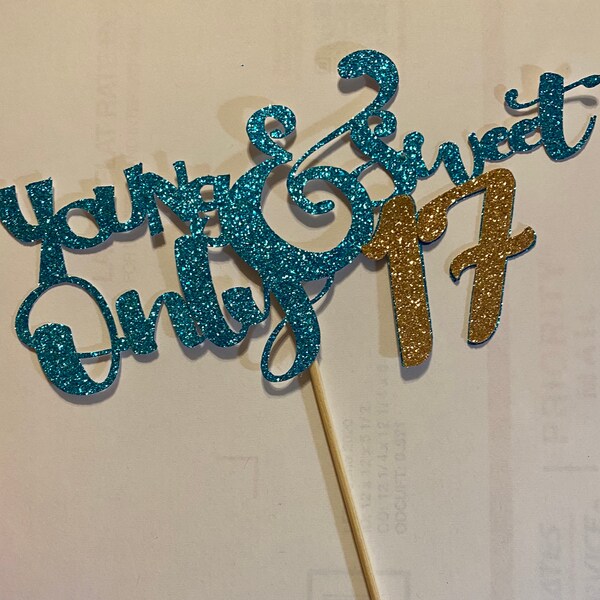 Young and Sweet 17 Cake - Etsy
