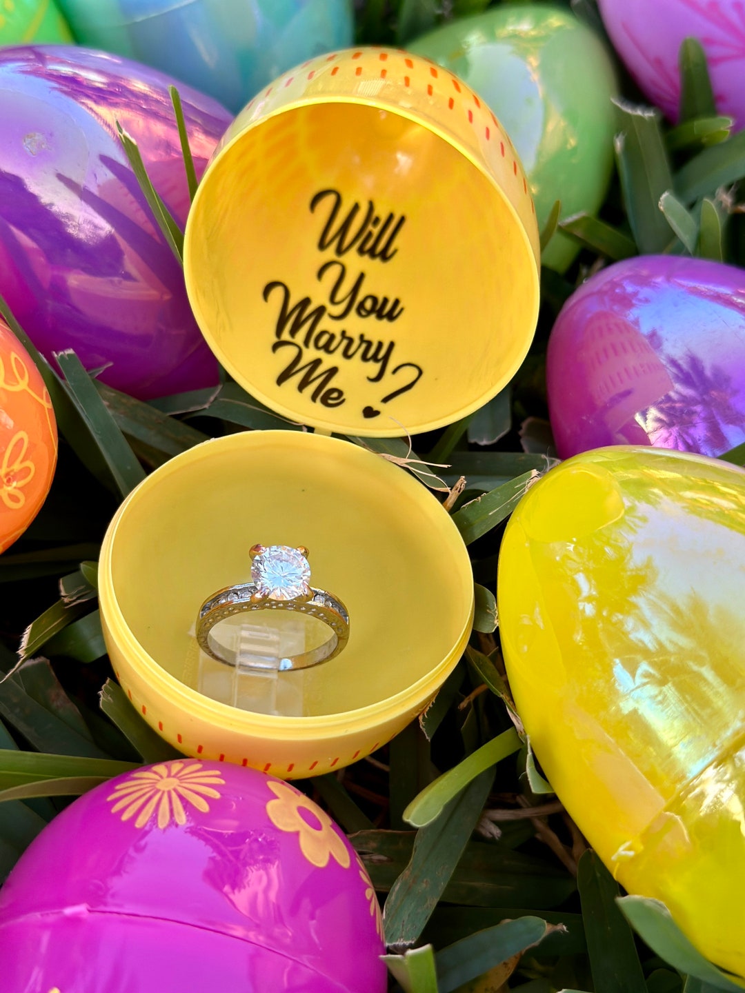 Spring Engagement, Egg, Ring, Box, Easter, Ring Holder, Egg Will You ...