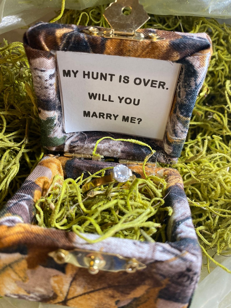 Camouflage Ring Box/ Camo Ring Box/ Ring Box/ Hunter's Ring Box ...