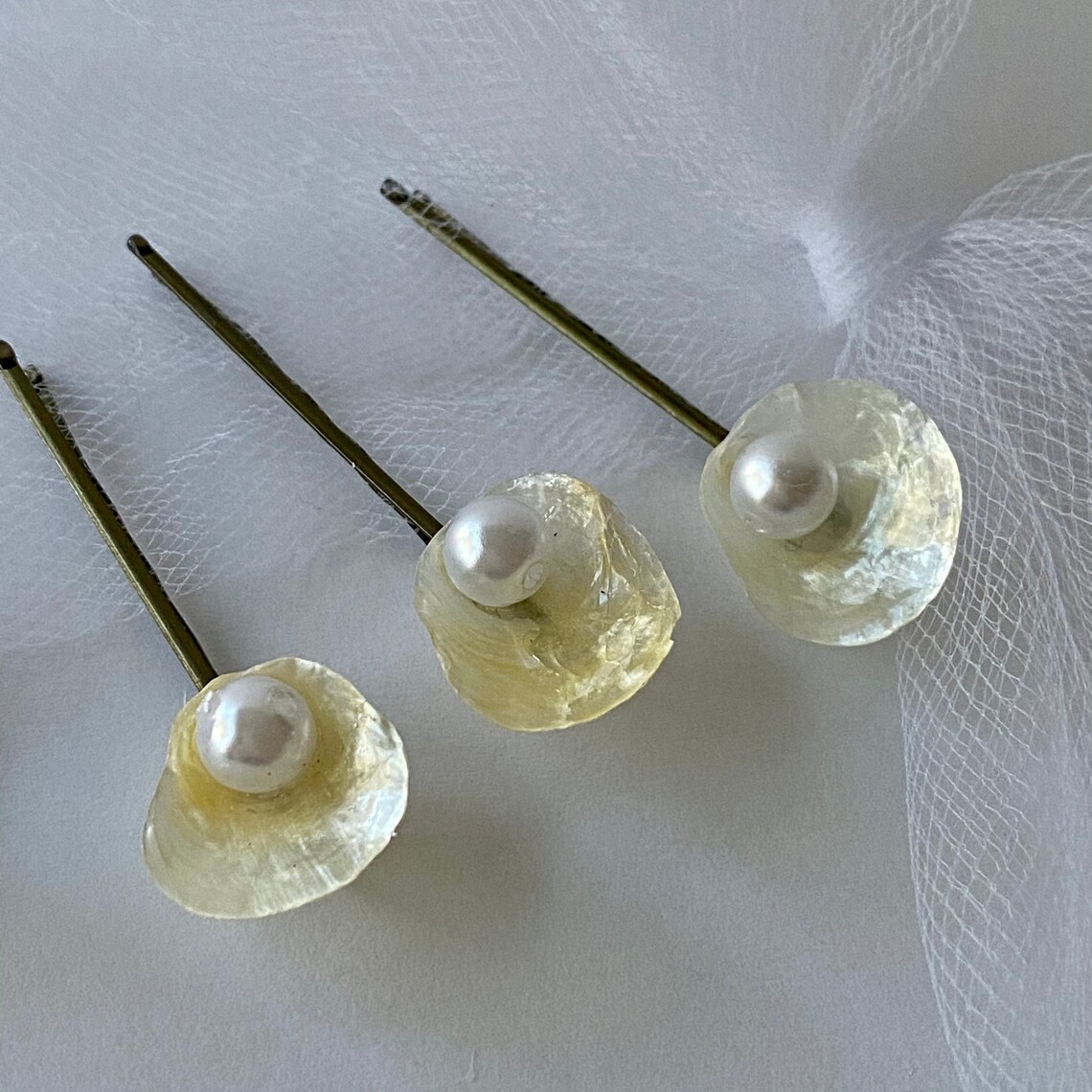 Seashell Hair Pins Beach Wedding Hair Pins Shell Hair - Etsy