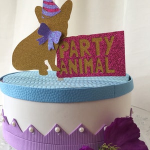 Frenchie Cake Topper, Dog Party Topper, French Bulldog Cake Topper ...