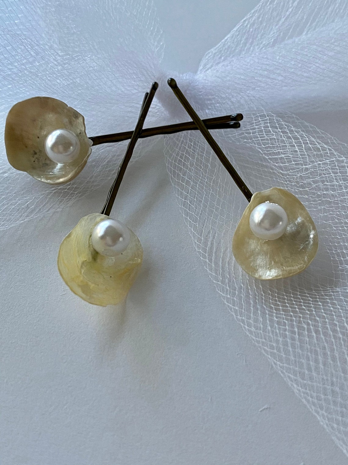 Seashell Hair Pins, Beach Wedding Hair Pins, Shell Hair Accessory, Set ...