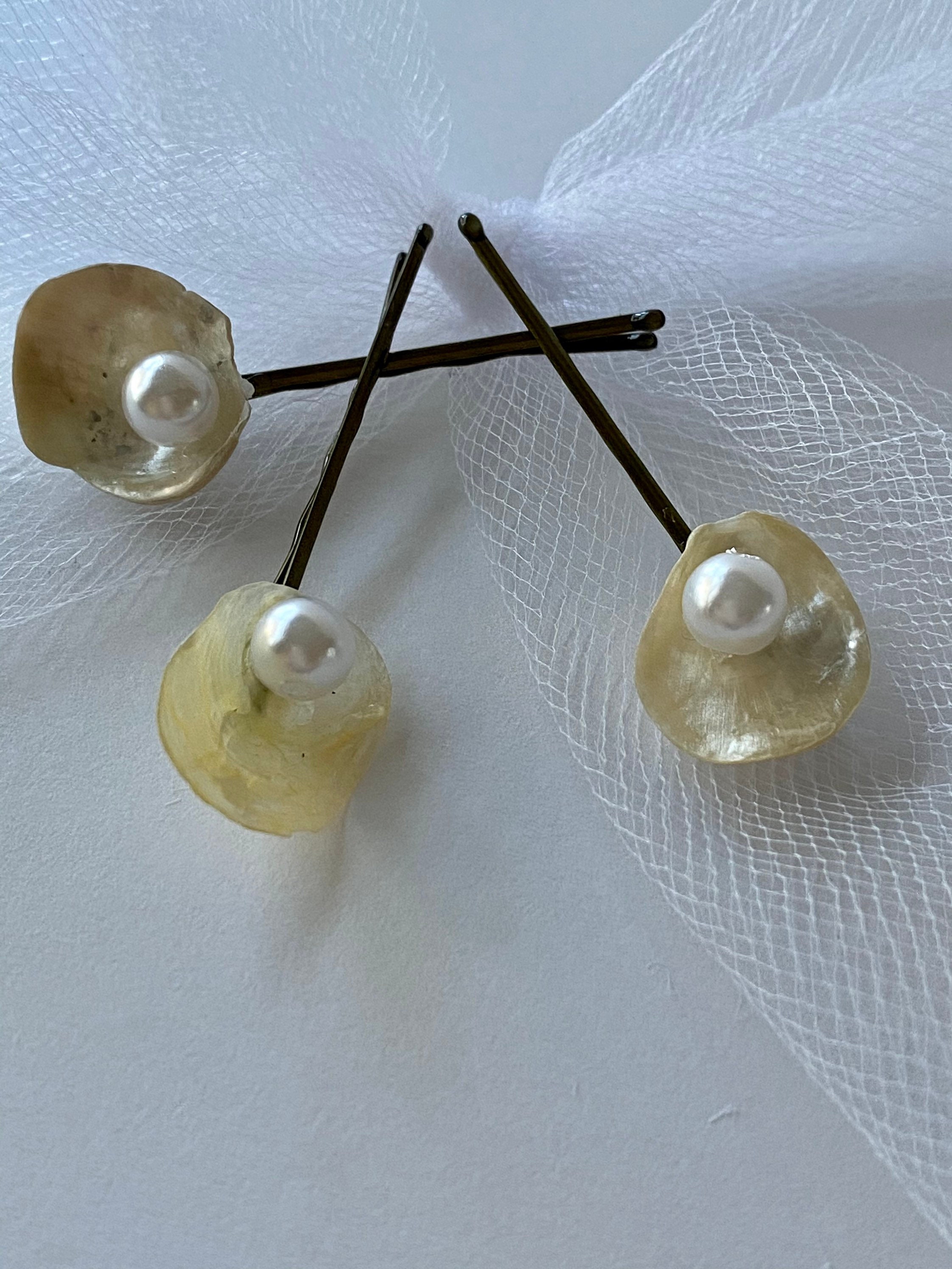 Seashell Hair Pins Beach Wedding Hair Pins Shell Hair - Etsy