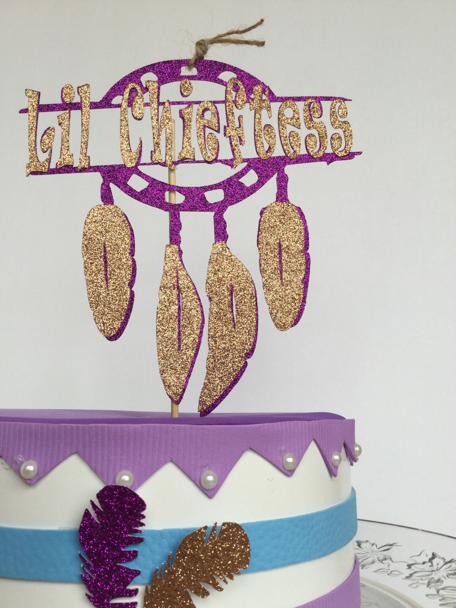 Teepee Cake Topper Boho Cake Topper Set Lil Chief Cake | Etsy