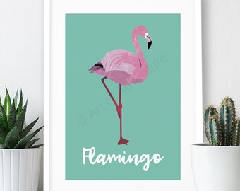 Flamingo Tango by Turner Art Print of Vintage Art 20 X 16 - Etsy