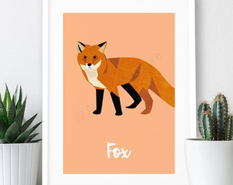British Wildlife Poster - Etsy