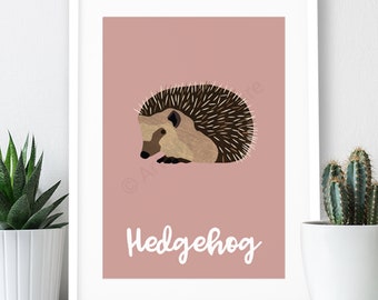 British Wildlife Poster - Etsy