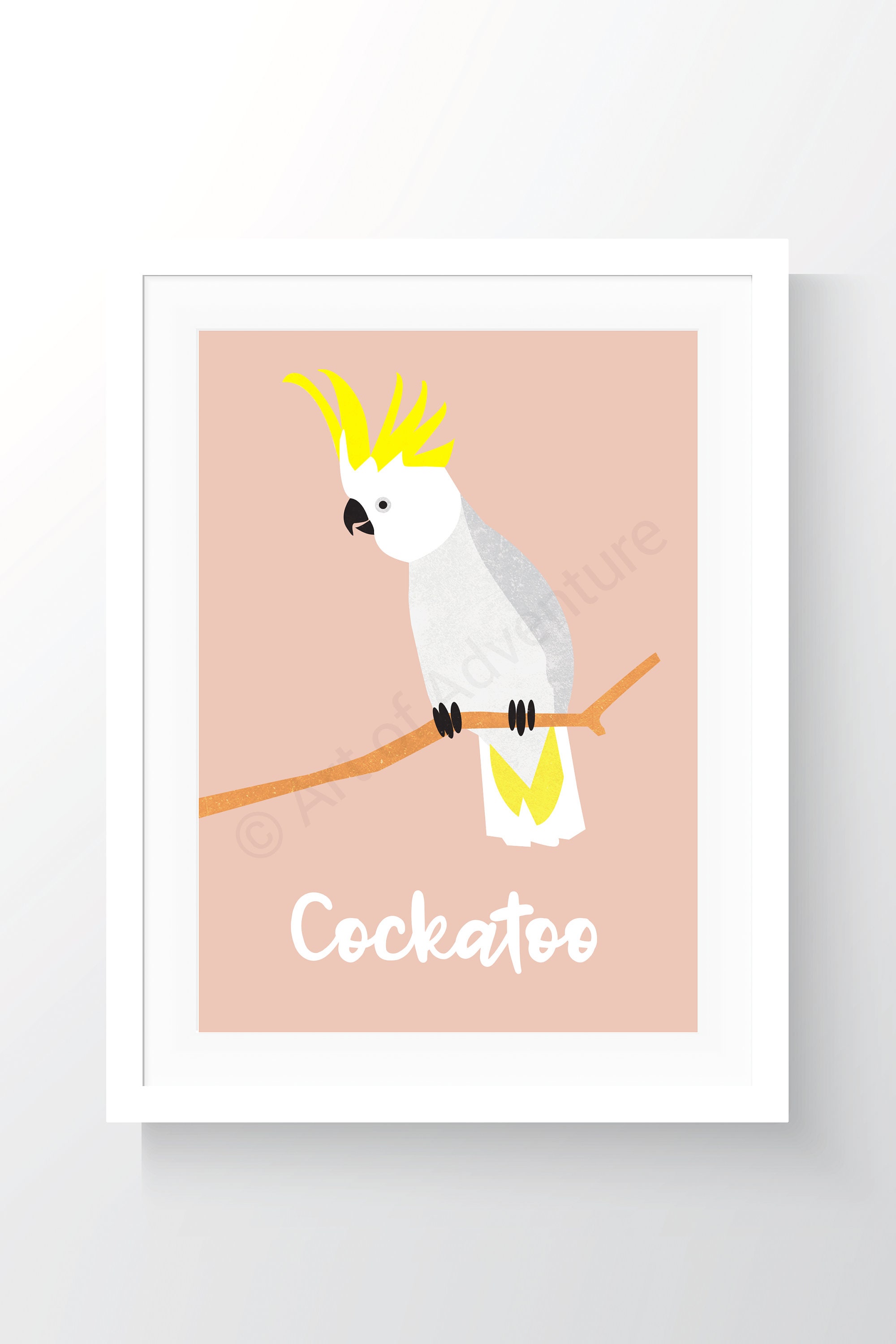 Cockatoo Poster / A4 or A3 Print / Animal Print / Australian - Etsy