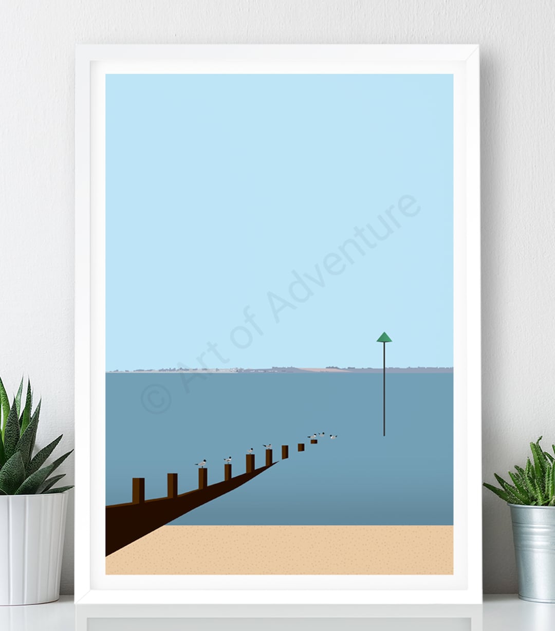 Thames Estuary Portrait – Large Poster / A2, A1, A0 Print / England ...