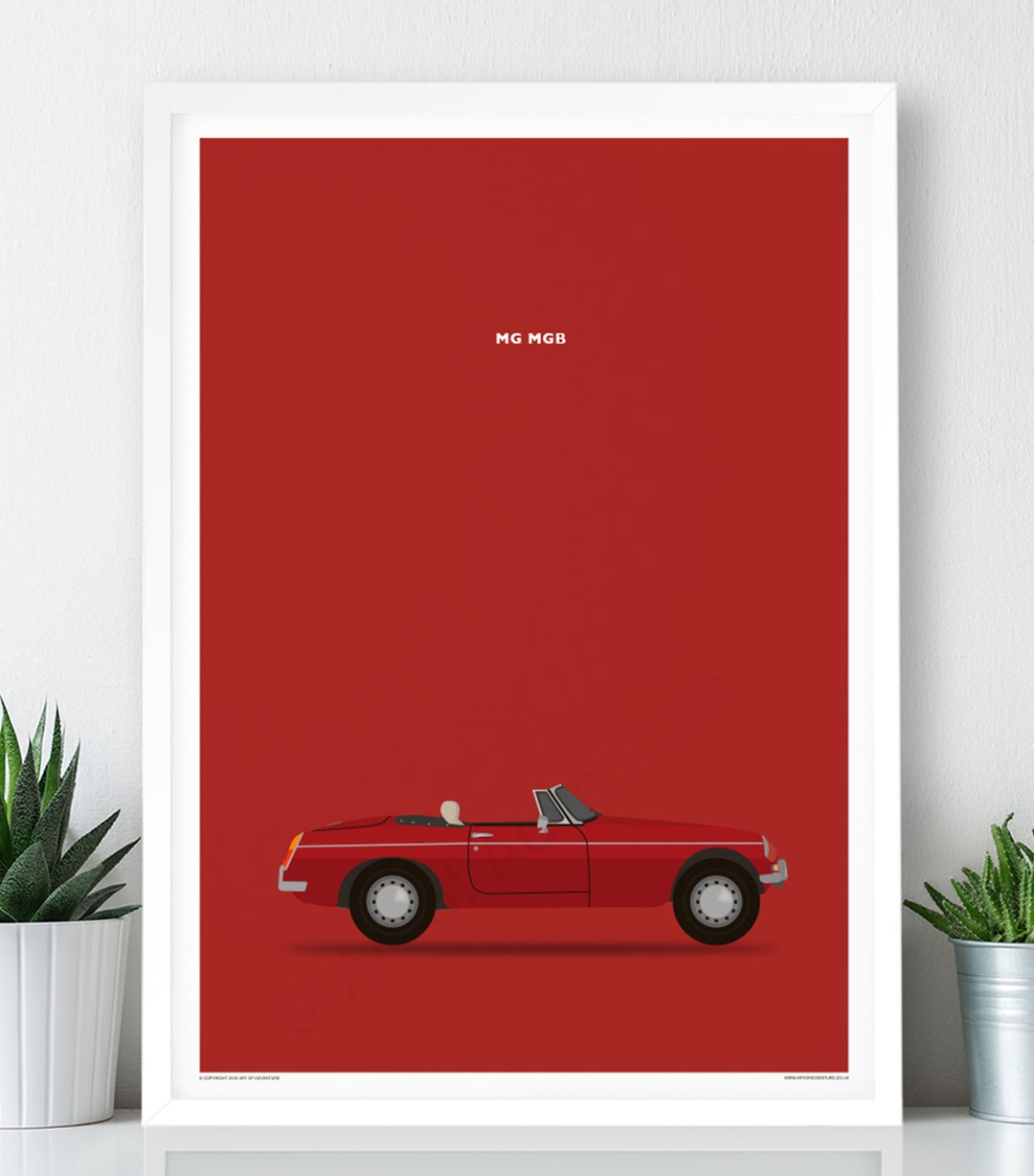 MG MGB Large Poster / A2, A1, A0 Print / Car Poster / Car Print ...