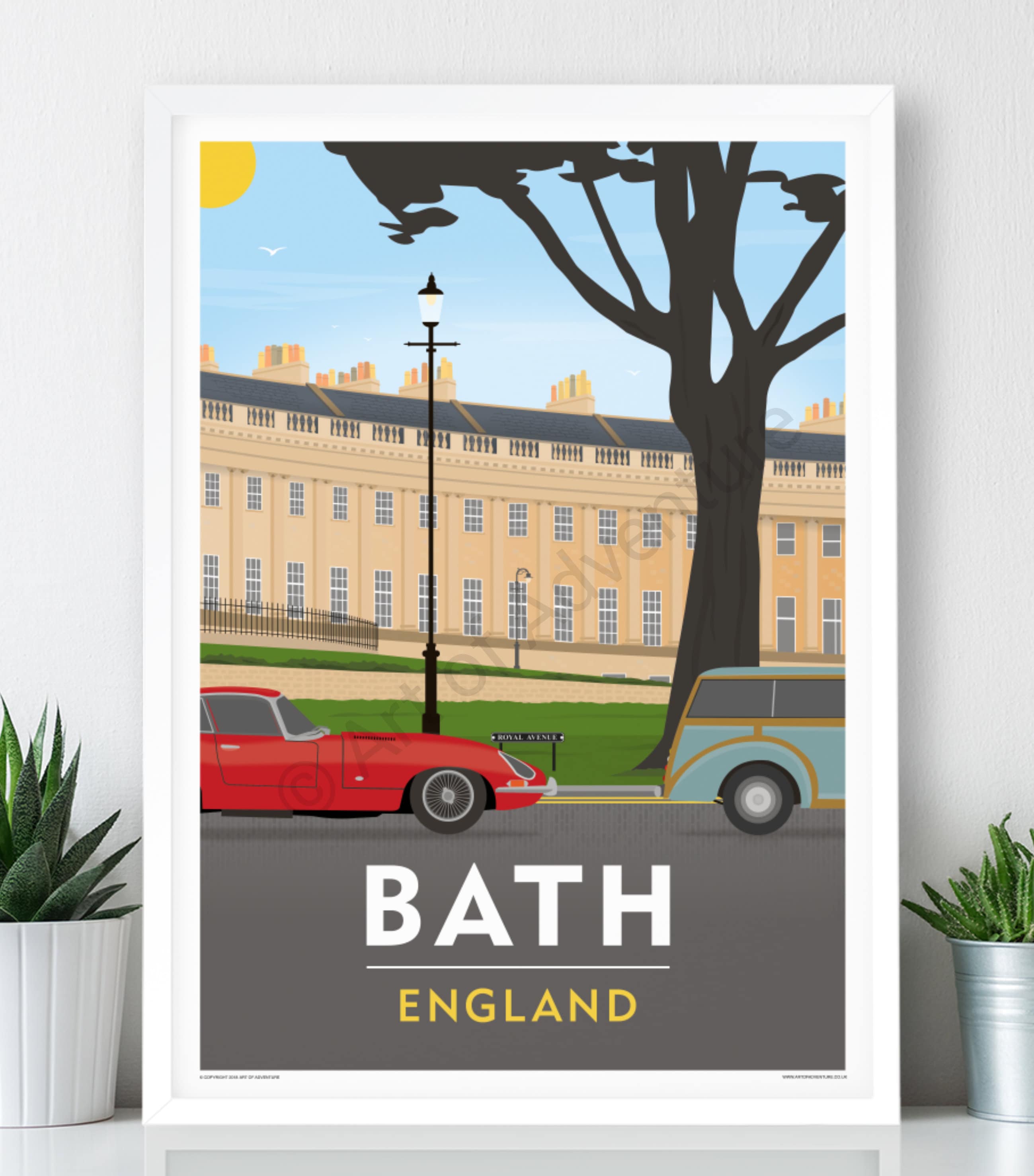 Travel Poster Large Poster England A0 Print Somerset A2 Bath A1 Vintage ...