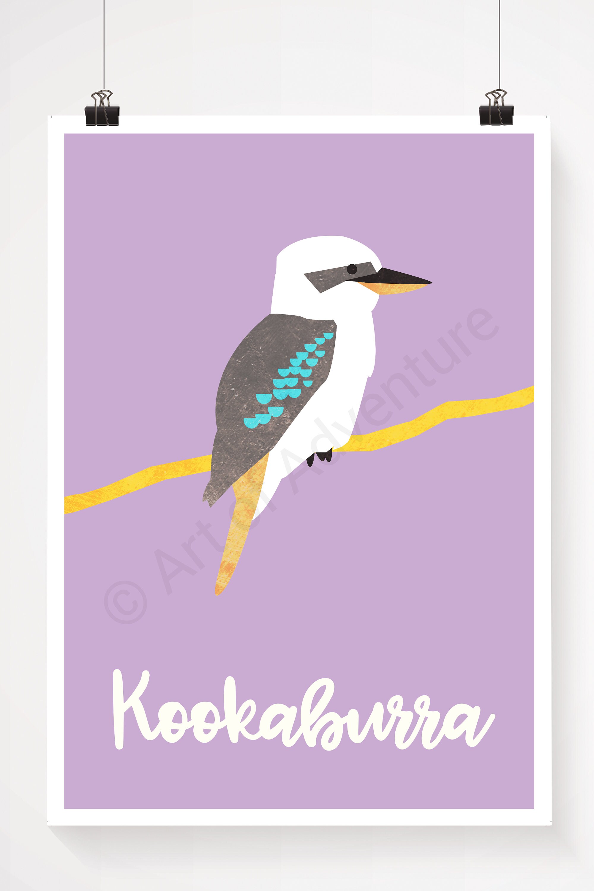 Kookaburra Poster / A3 Print / Animal Print / Australian Bird | Etsy
