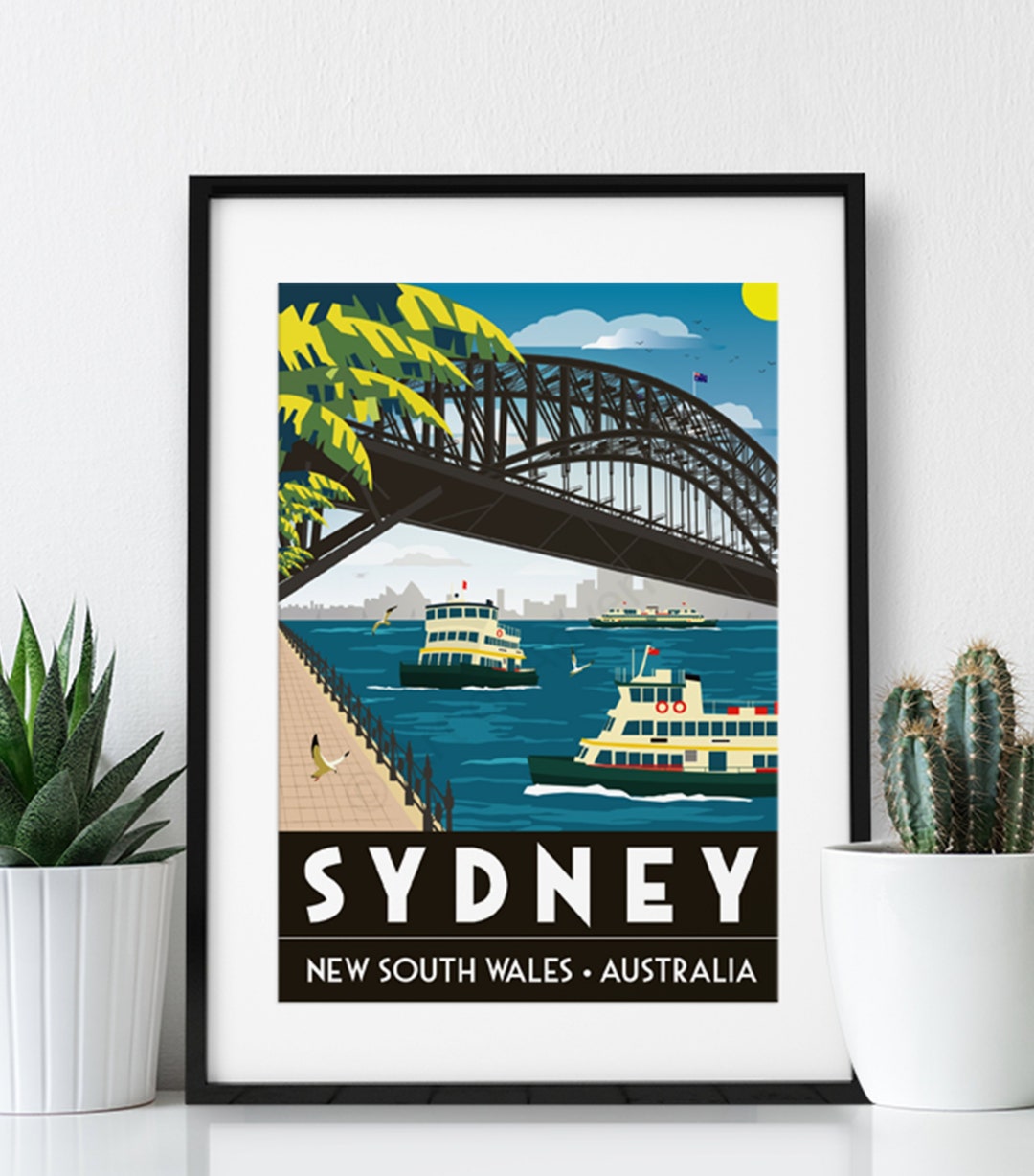 Harbour Bridge – Sydney Poster / A4 or A3 Print / Australia / Travel ...