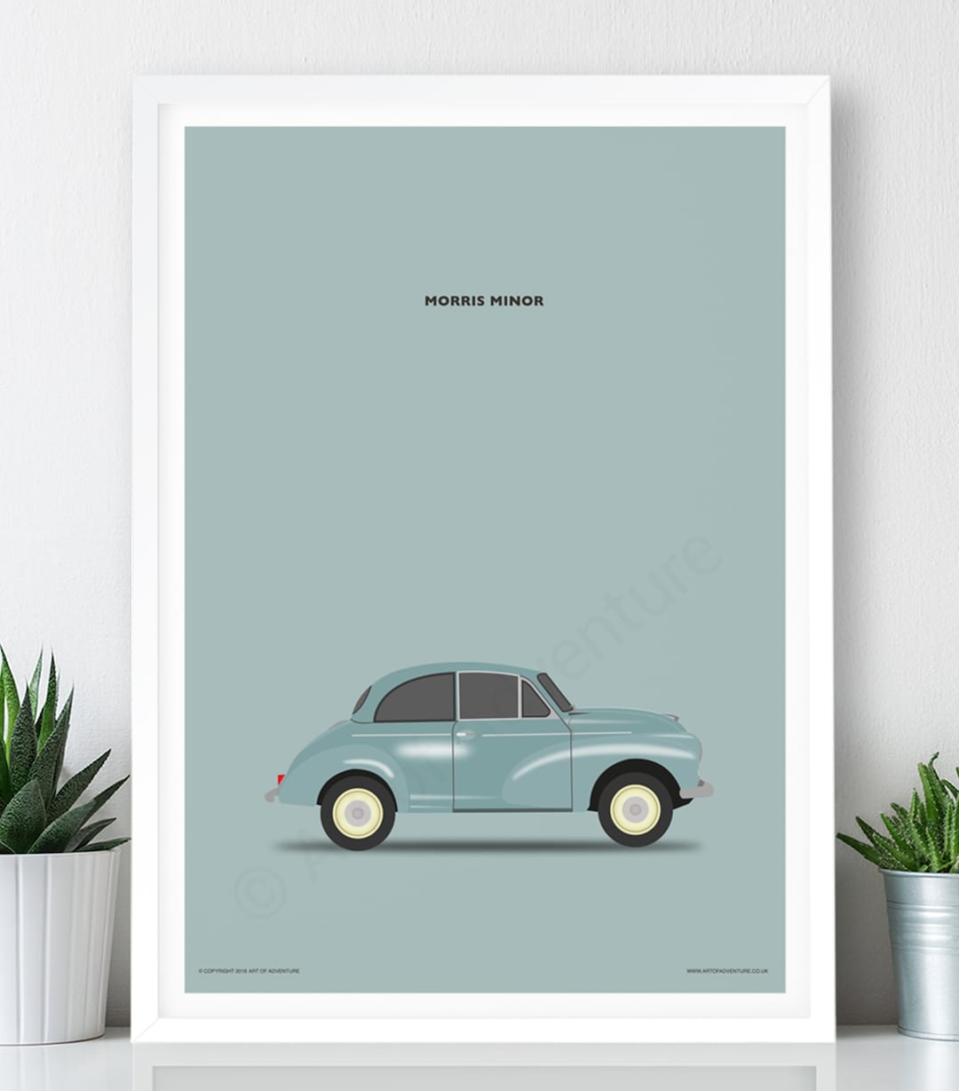 Morris Minor Poster, Blue: Art Print (A2, A1 or A0) - Etsy
