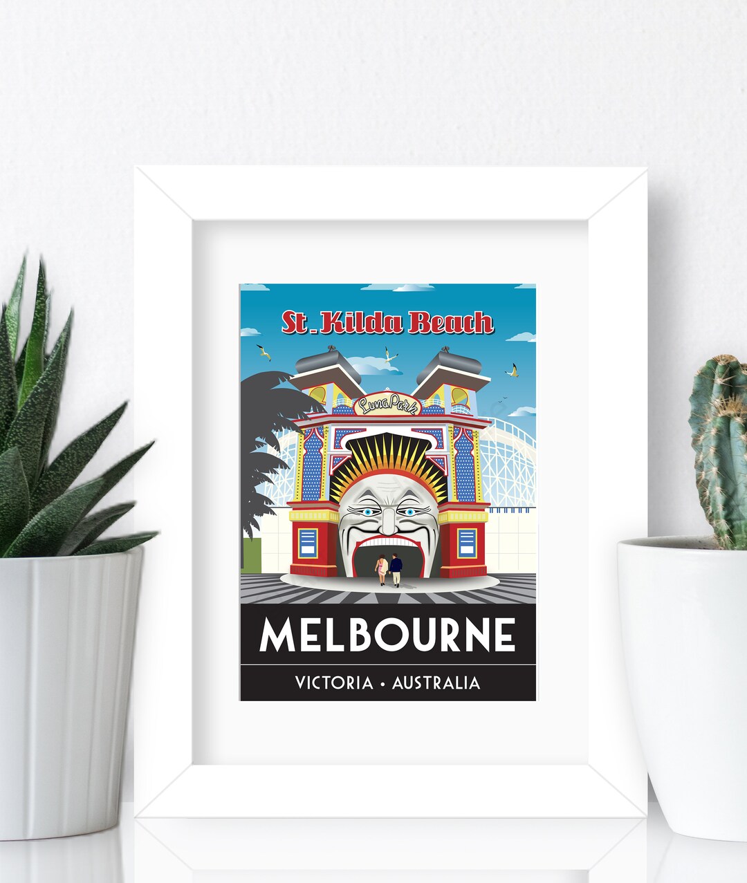 Melvin St.Kilda – Australien Poster / A5 Print / Sydney / Australien ...