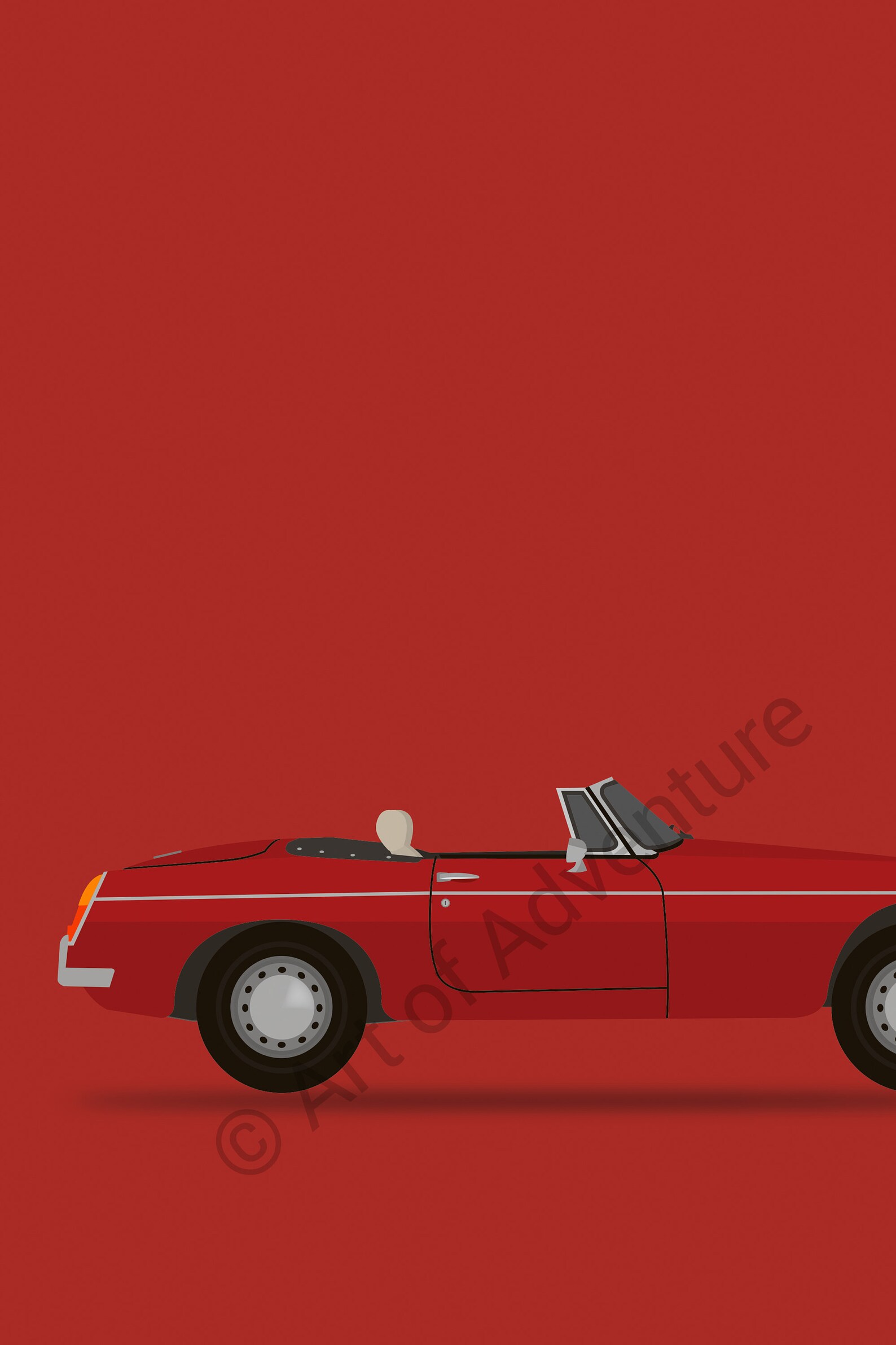 MG MGB Poster / A3 Print / Car Poster / Car Print / Classic - Etsy