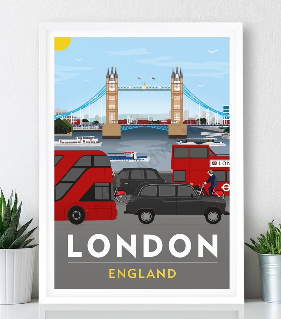 Tower Bridge – Large Poster / A2, A1, A0 Print / England / London ...