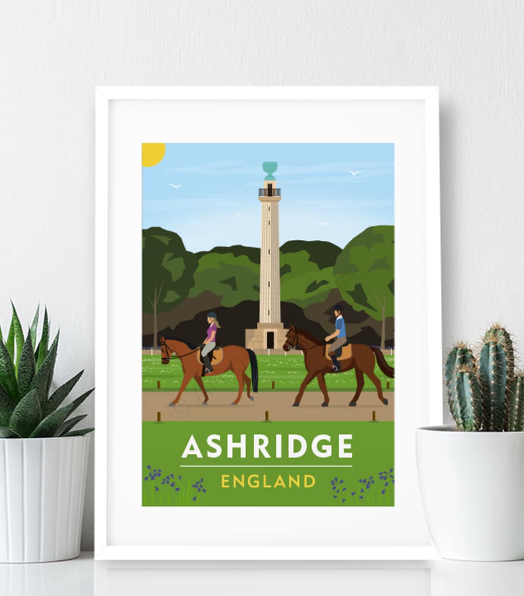 Ashridge Monument – Poster / A4 or A3 Print / England / Hertfordshire ...