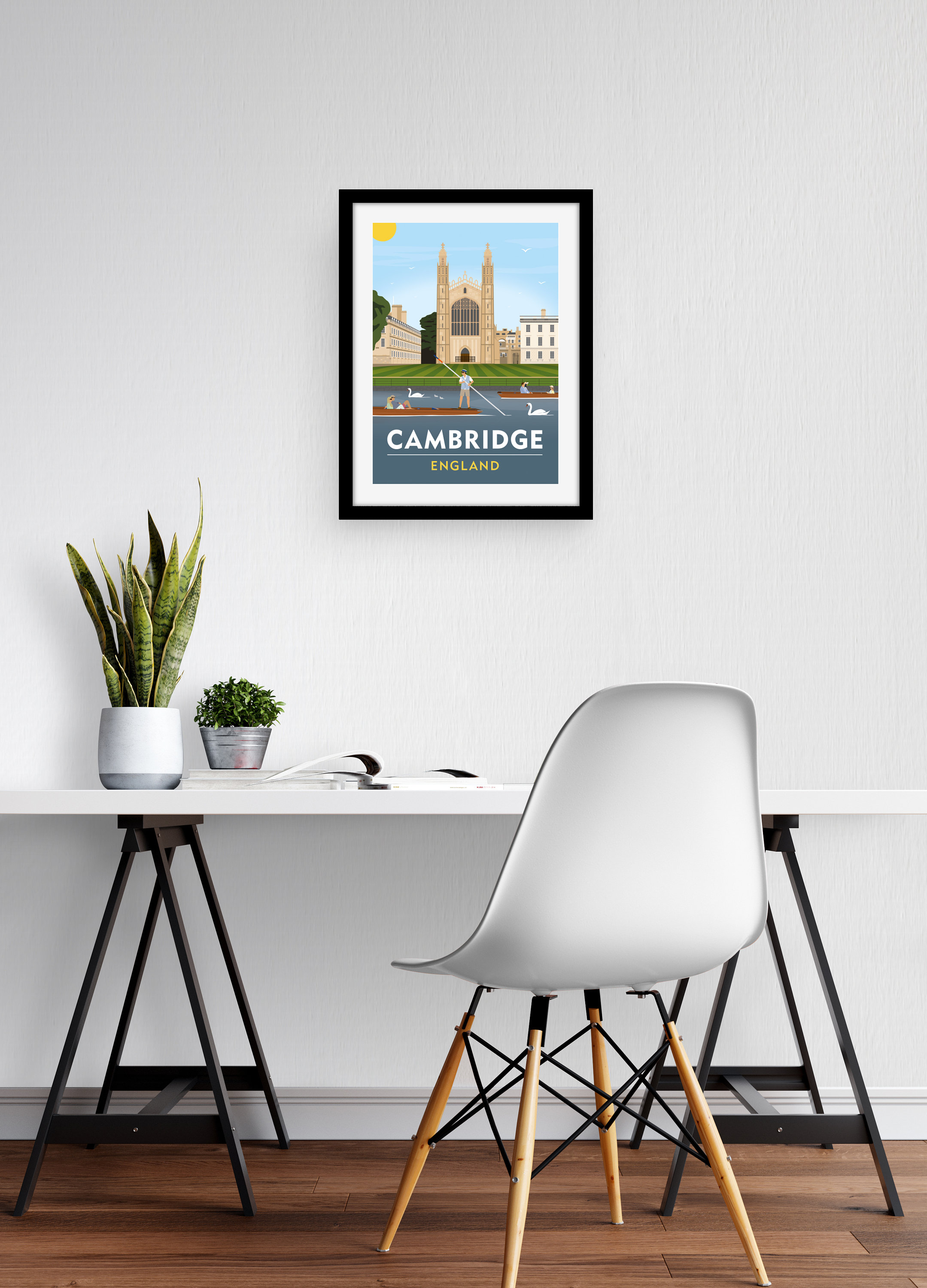 Cambridge Poster / A4 or A3 Print / England / Travel Poster - Etsy UK