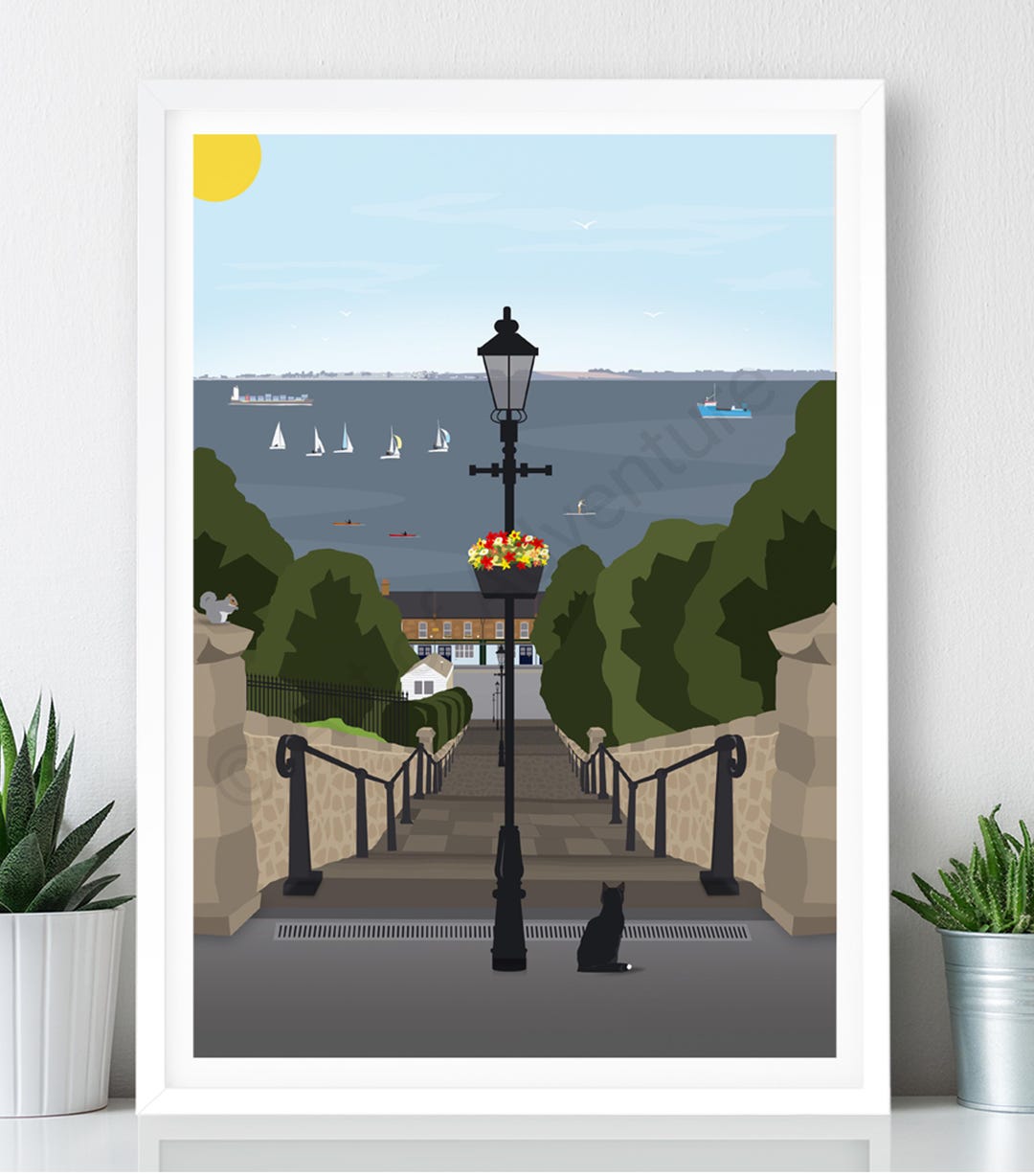 Leigh Steps – Large Poster / A2, A1, A0 Print / Essex / Leigh-on-sea ...