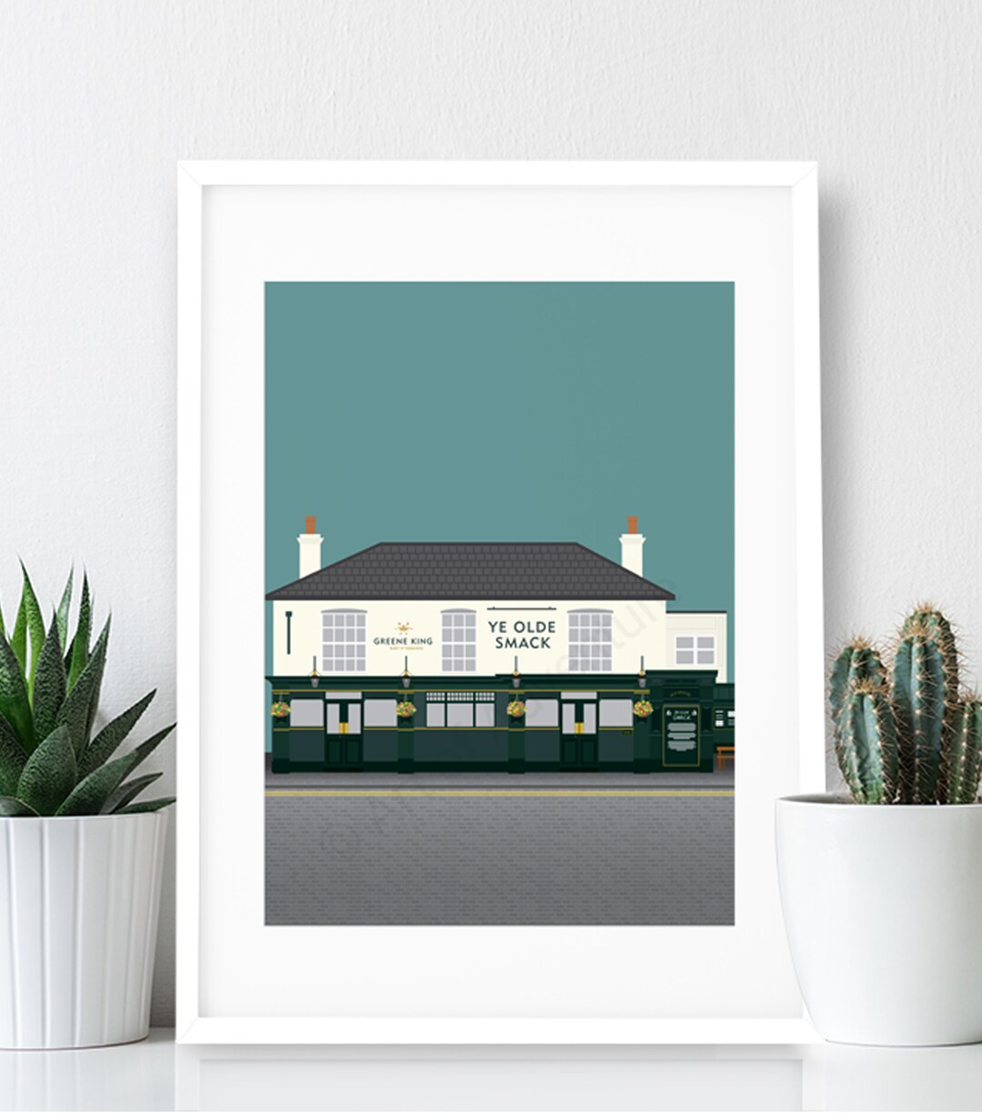 Ye Olde Smack Portrait poster / A4 Print / England / Essex / - Etsy