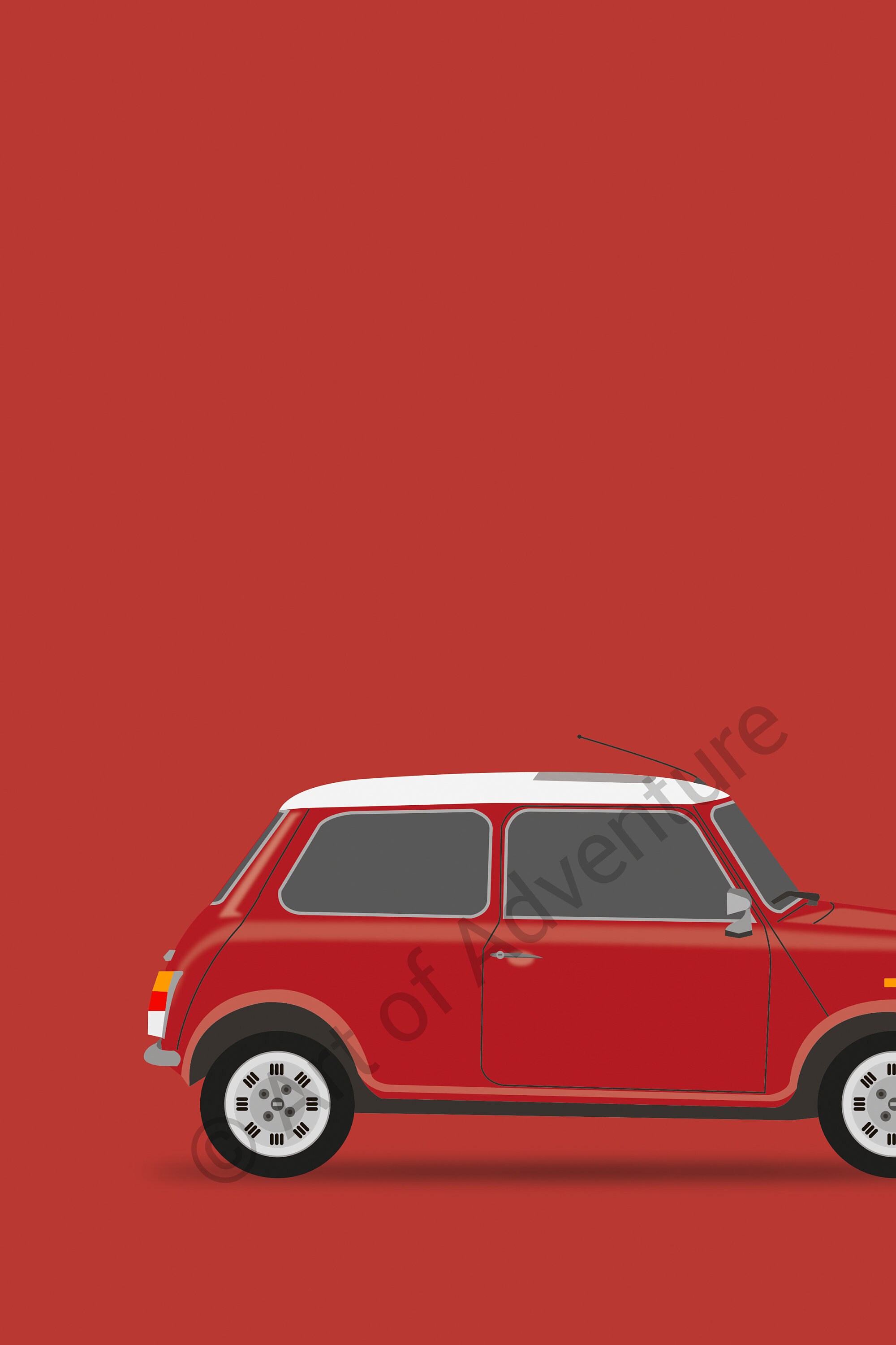 Mini Cooper Poster / A3 Print / Car Poster / Car Print / | Etsy