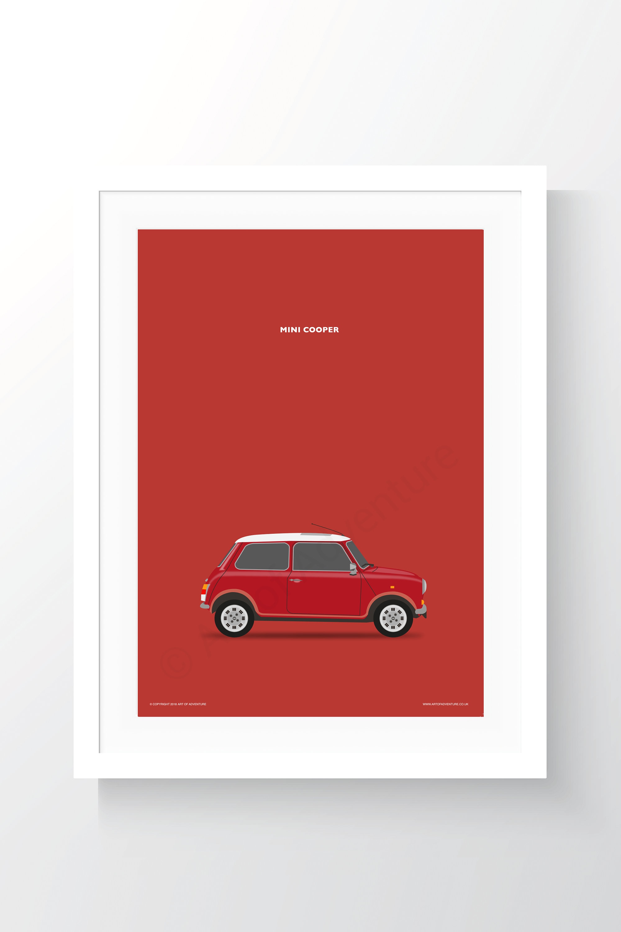 Mini Cooper Poster / A3 Print / Car Poster / Car Print / | Etsy
