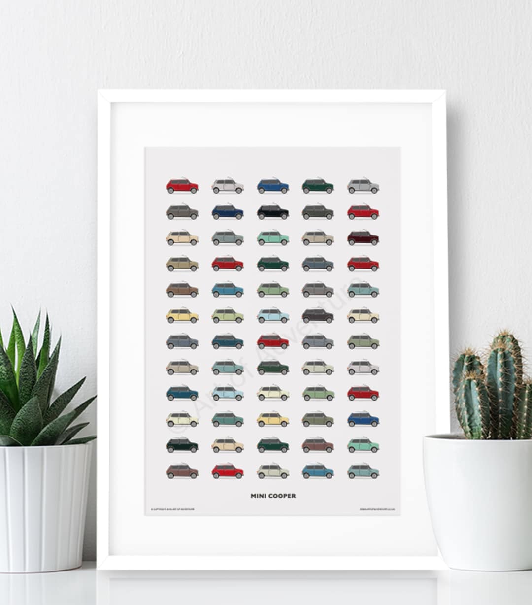 Mini Cooper Poster / A3 Print / Car Poster / Car Print / Classic Car - Etsy