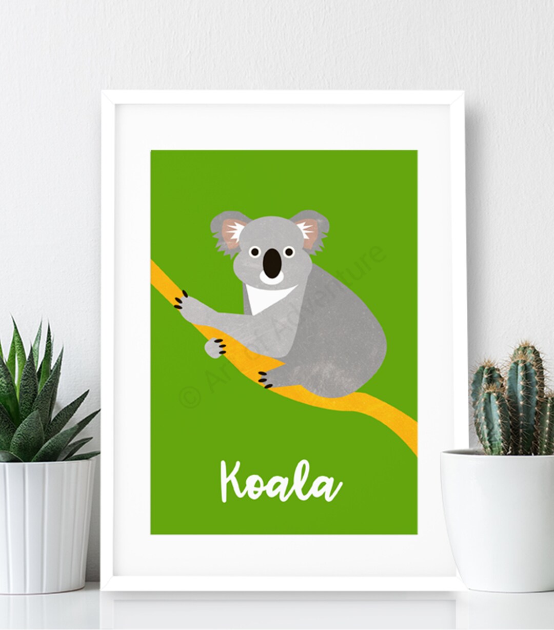 Koala Poster / A3 Print / Animal Print / Australian Wildlife - Etsy