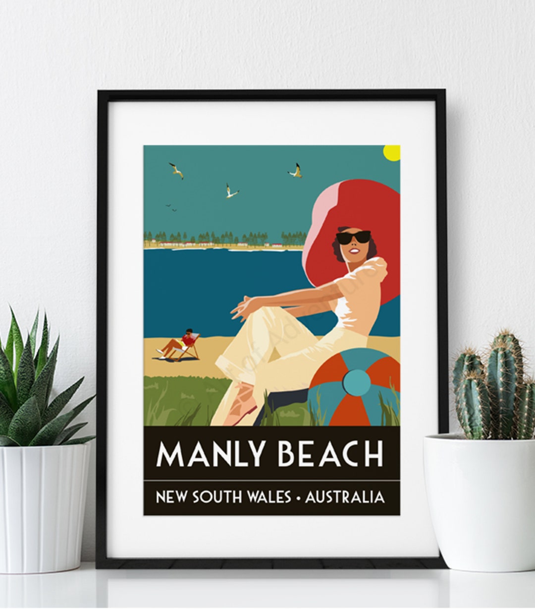 Manly Beach – Sydney Poster / A4 or A3 Print / Australia / Travel ...