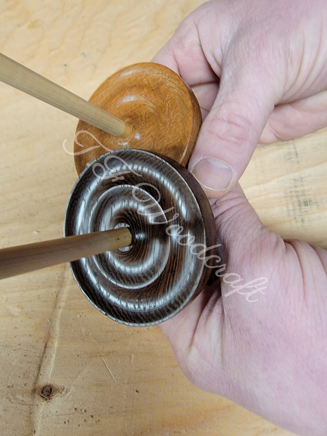 Wavy Bottom Whorl Drop Spindles - Etsy