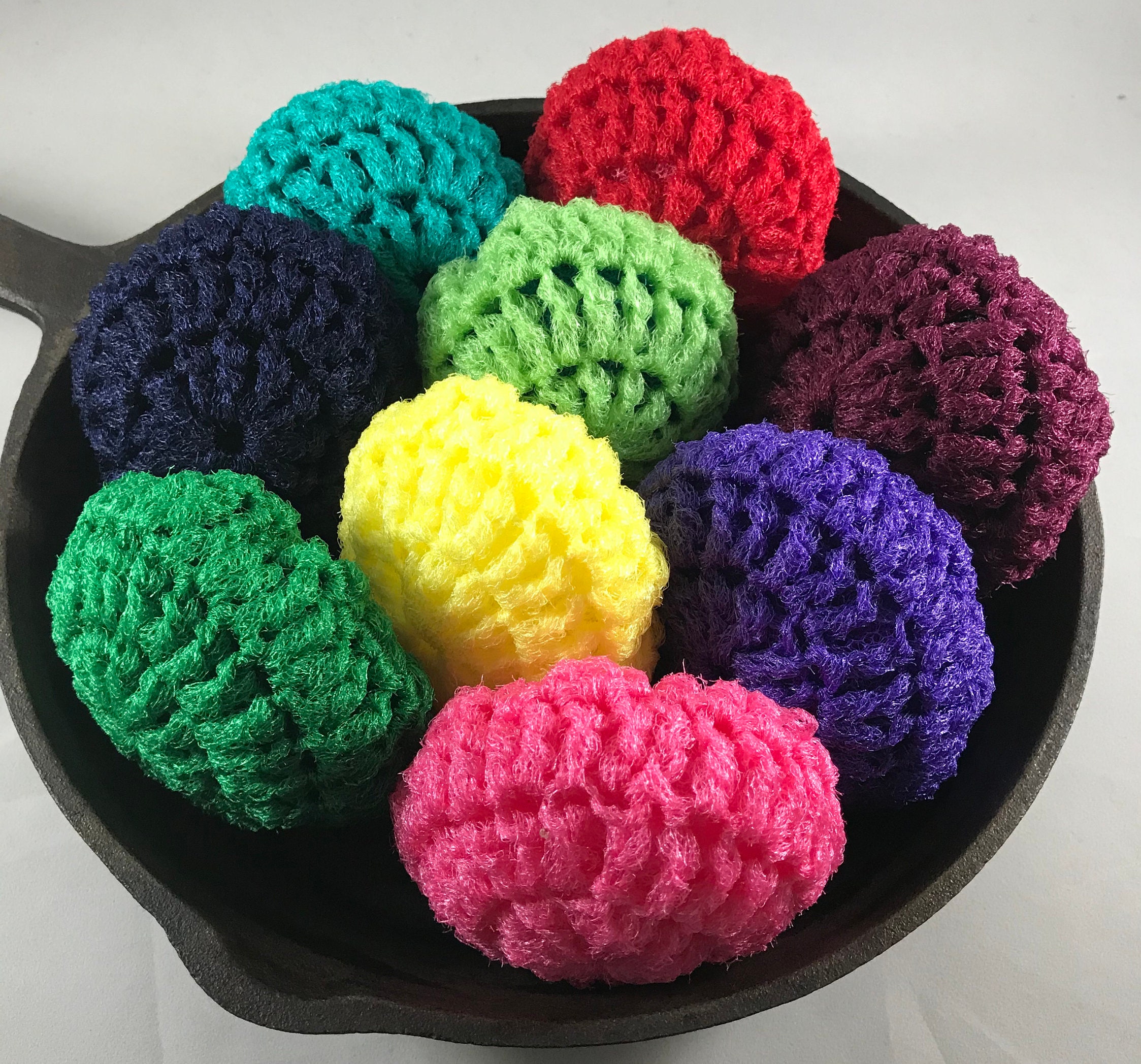 Cleaning Supplies Home & Living Dish Scrubbies Crochet Scrubbies Pan ...