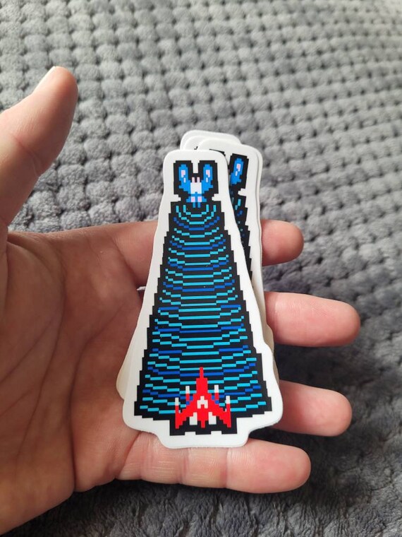 GALAGA 8 Bit Captured Starfighter Sticker - Etsy