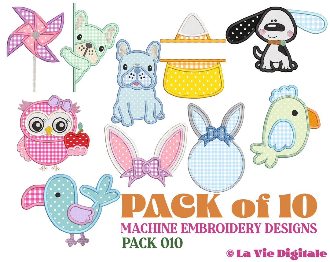 Embroidery Applique Design Bundle Kids Applique Design Bundle Kids ...