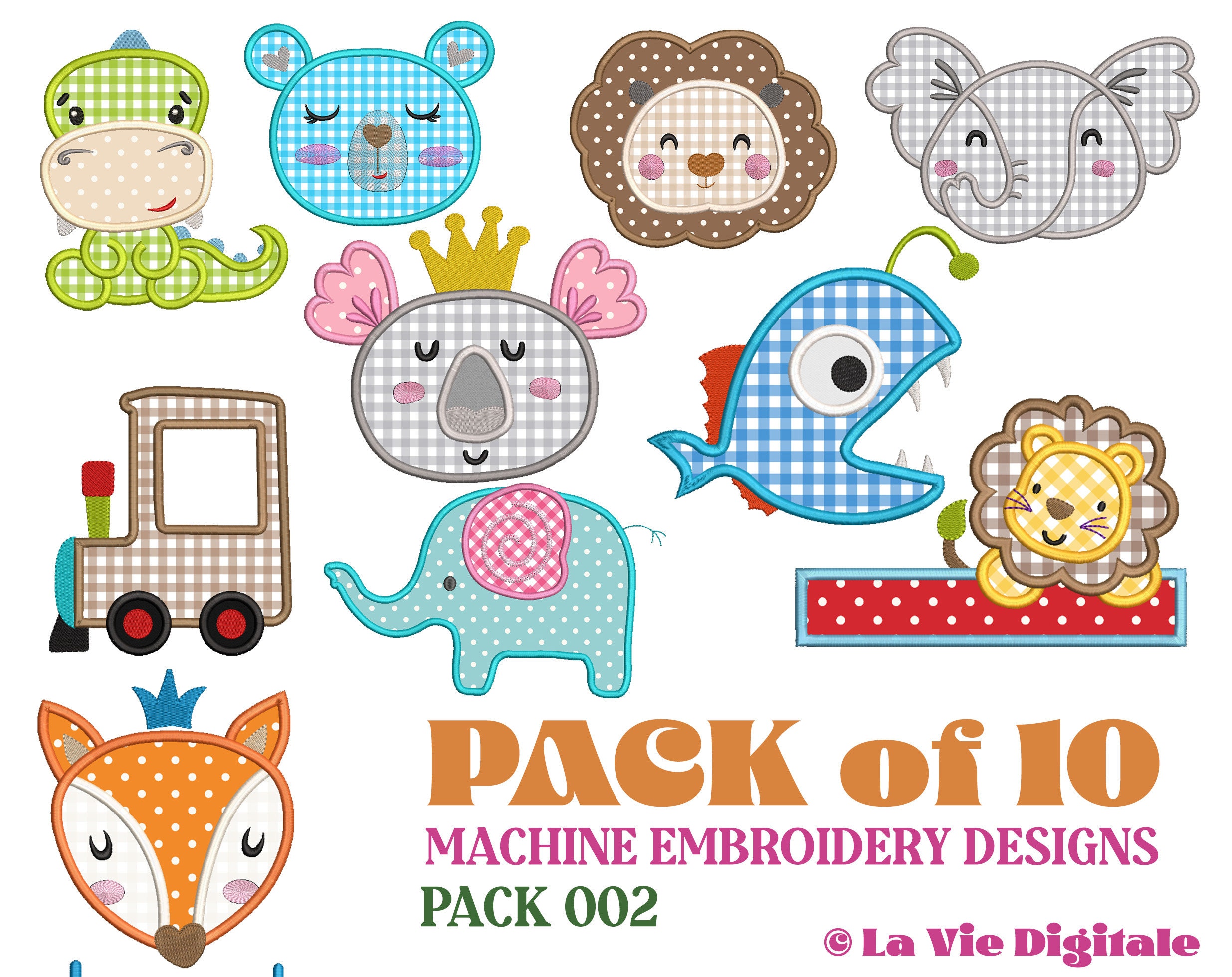 Embroidery Applique Design Bundle Kids Applique Design Bundle Kids ...