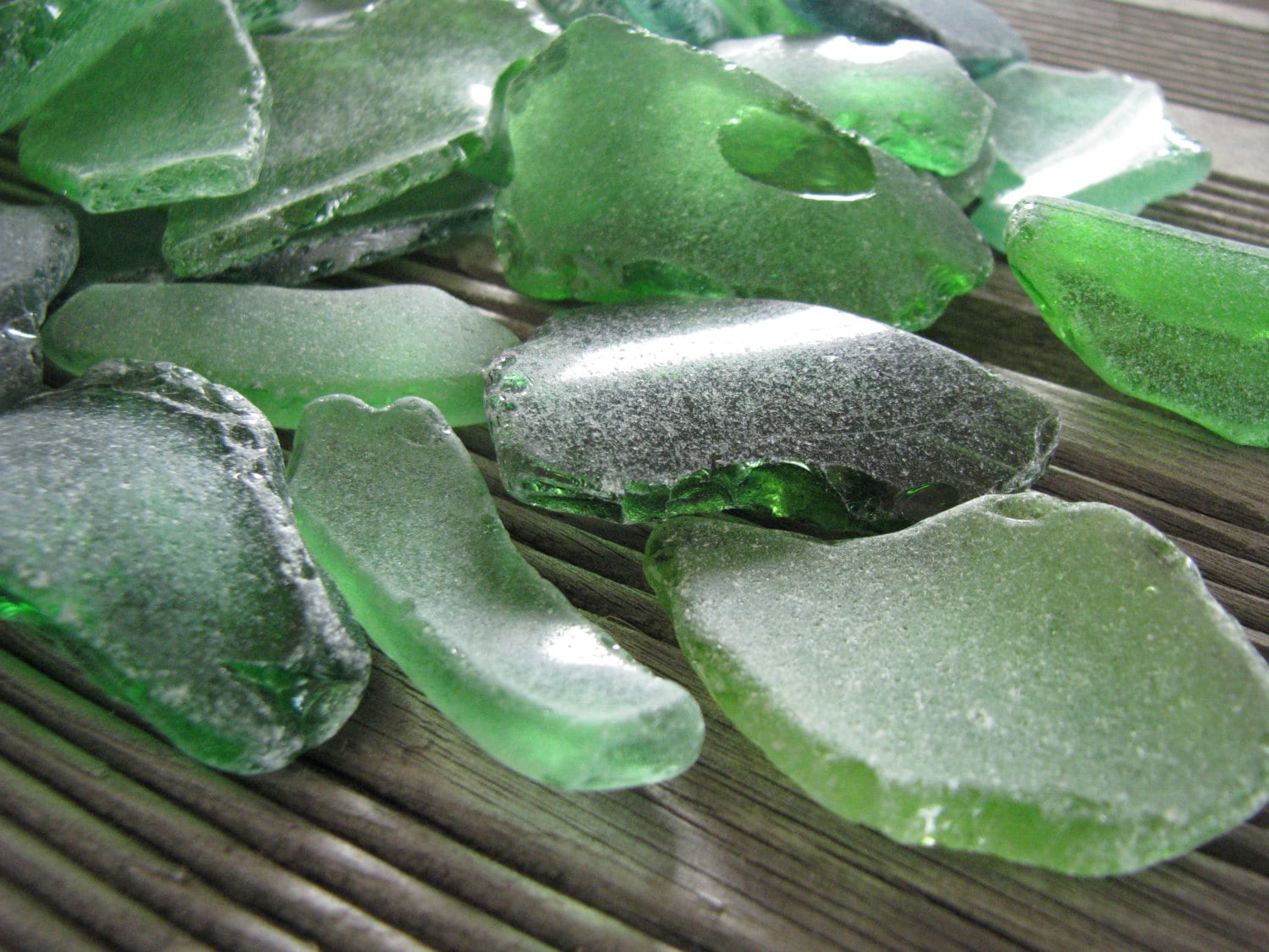 Bulk Genuine Sea Glass Extra Large Emerald Sea Glass Forest Green Beach ...
