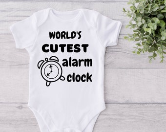 World's Cutest Alarm Clock Svg Baby Shower Svg Baby - Etsy