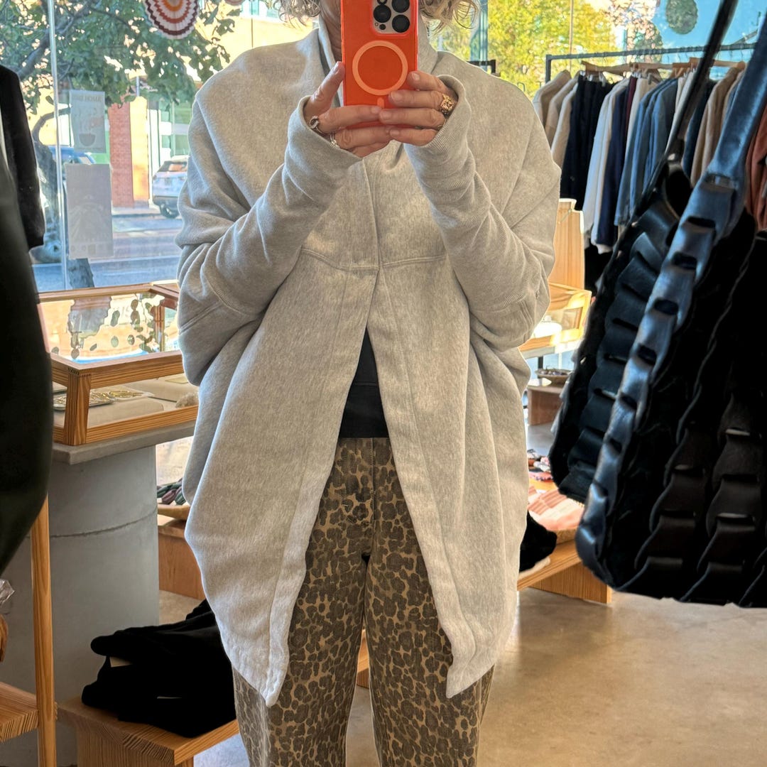 Lululemon Grey Fleece Wrap With Large Snaps 6 - Etsy