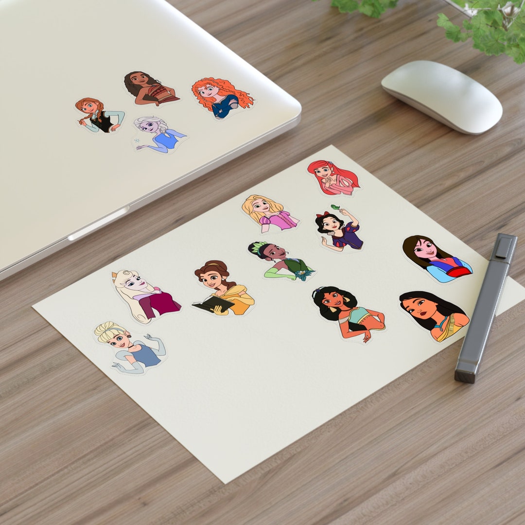 Disney Princess Sticker Sheet, Disney Princesses - Etsy