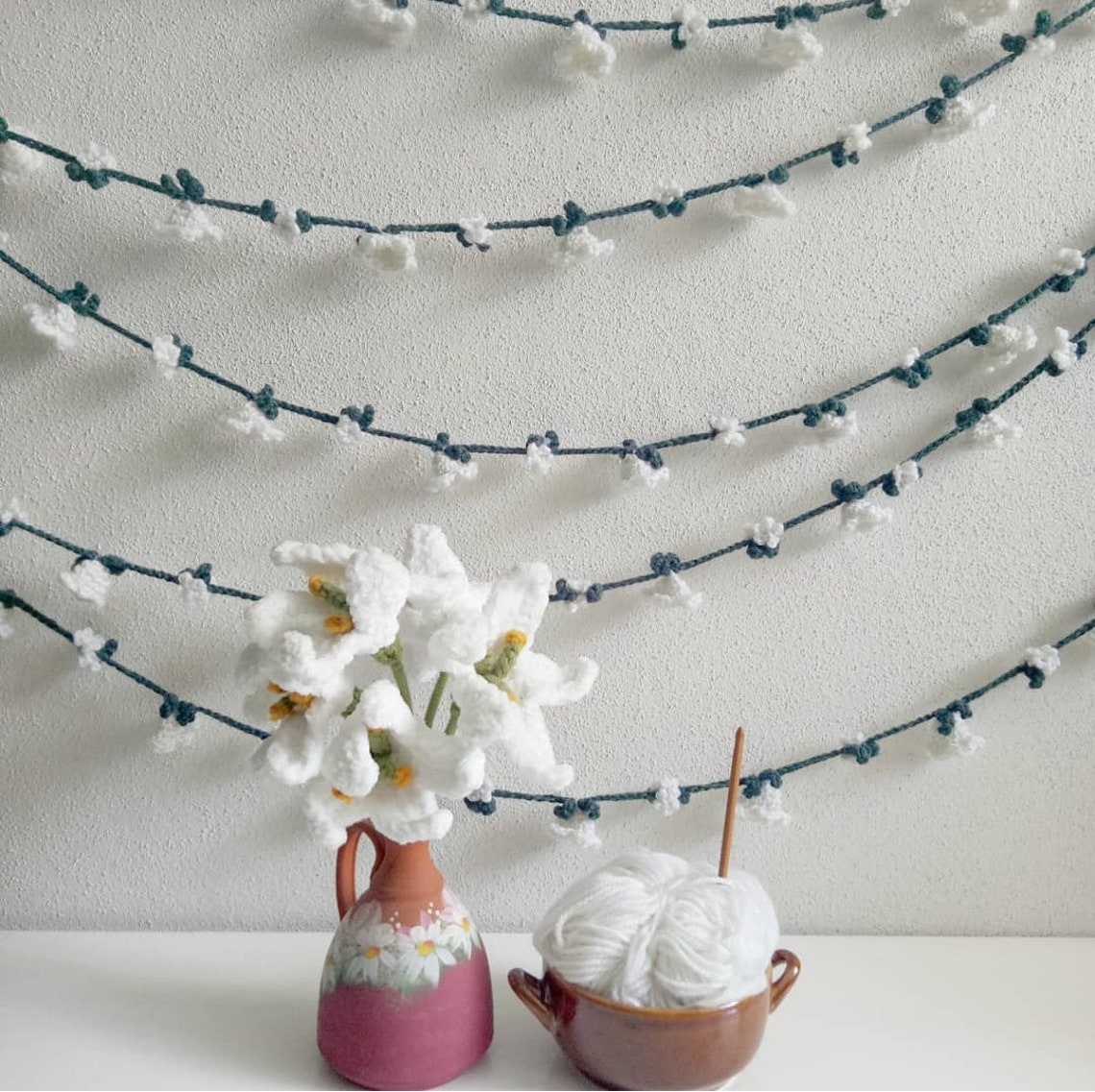 PATTERN Crochet Flower Garland Pattern - Etsy