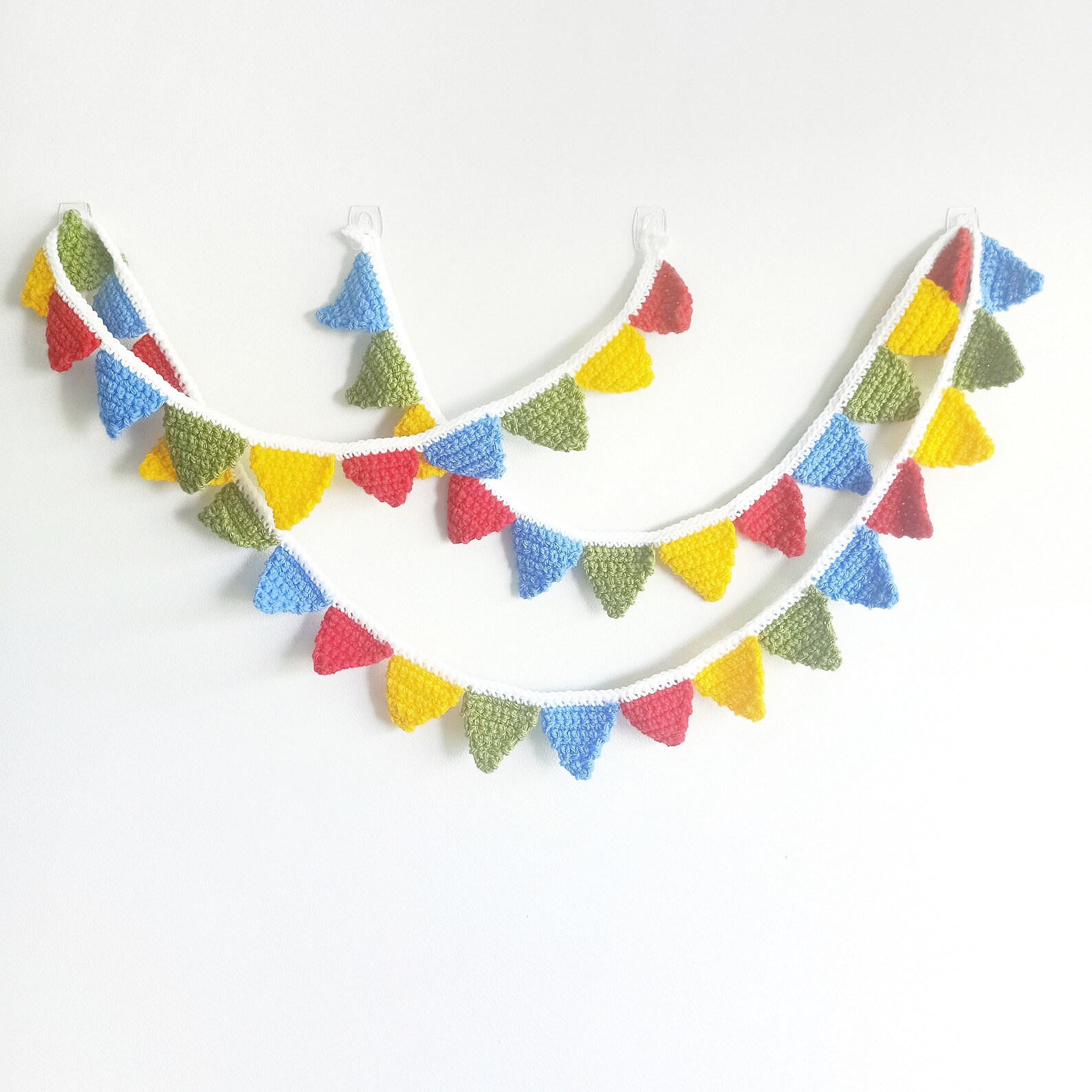 PATTERN - Crochet Mini Flag Bunting - Etsy